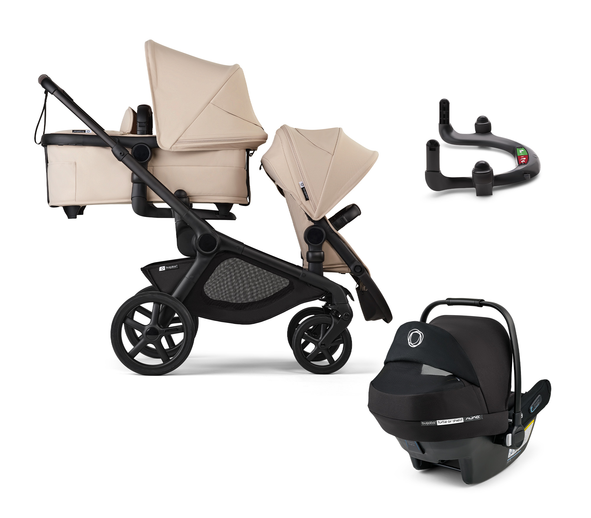 Kangaroo Tandem Stroller Travel System Bundle | Bugaboo